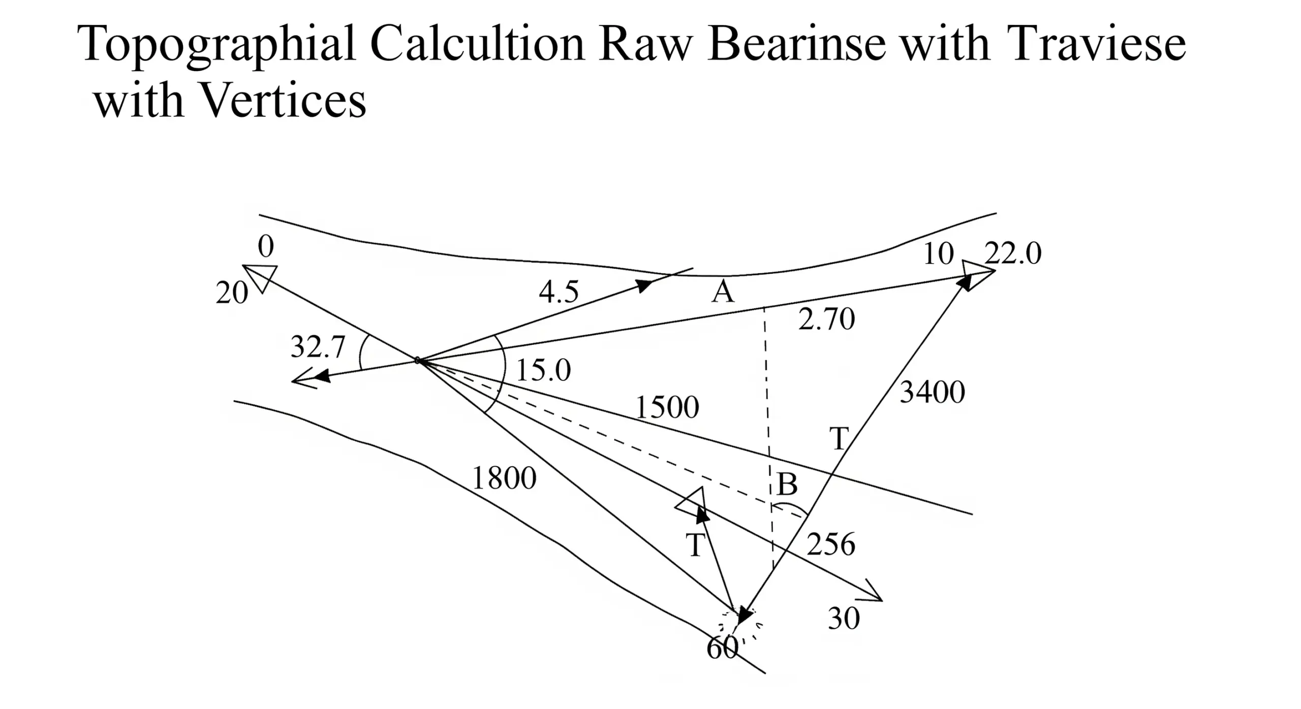 Calcul des gisements bruts d'un cheminement - Exercice corrigé